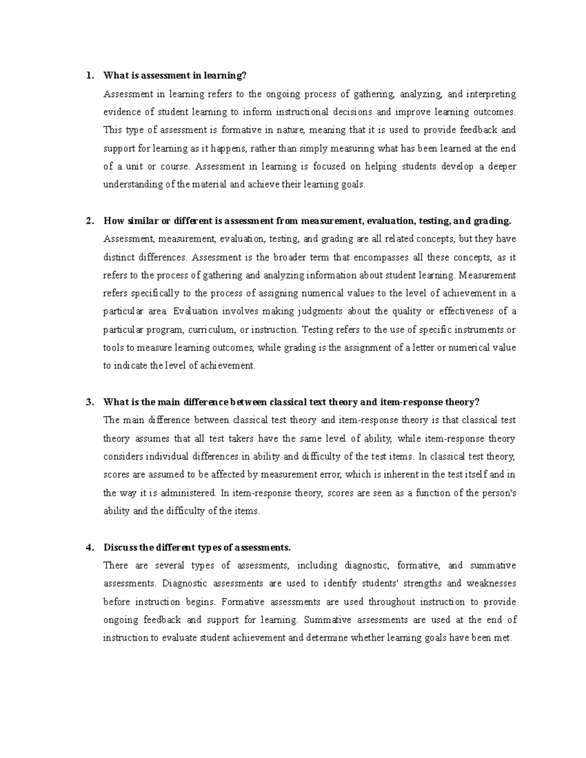 What Is Assessment In Learning What Is Assessment In Learning 