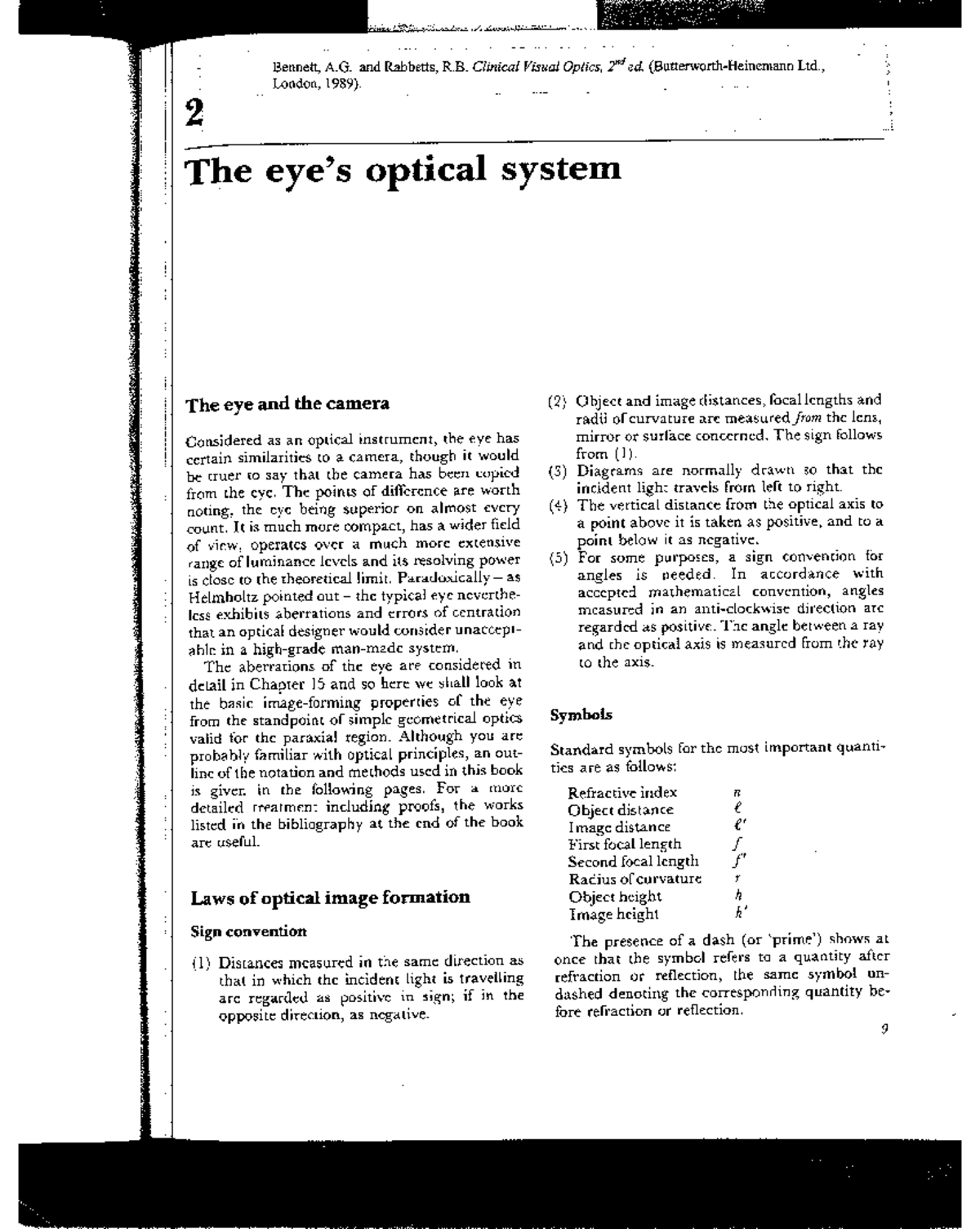 Bennett Rabbetts eye care - Community Medicine - Studocu