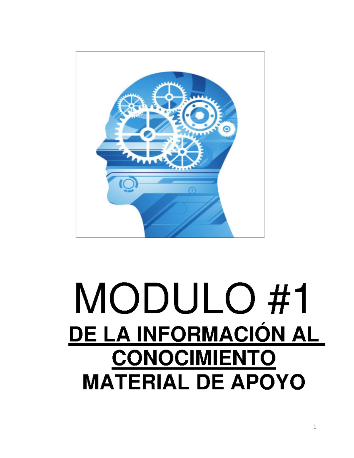 1-GUÍA Módulo-01 DE LA Información AL Conocimiento - MODULO DE LA ...
