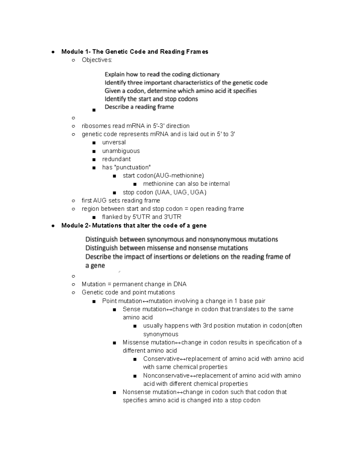 Bio201 t RNAs,r RNAs,Genetic Code - Module 1- The Genetic Code and ...