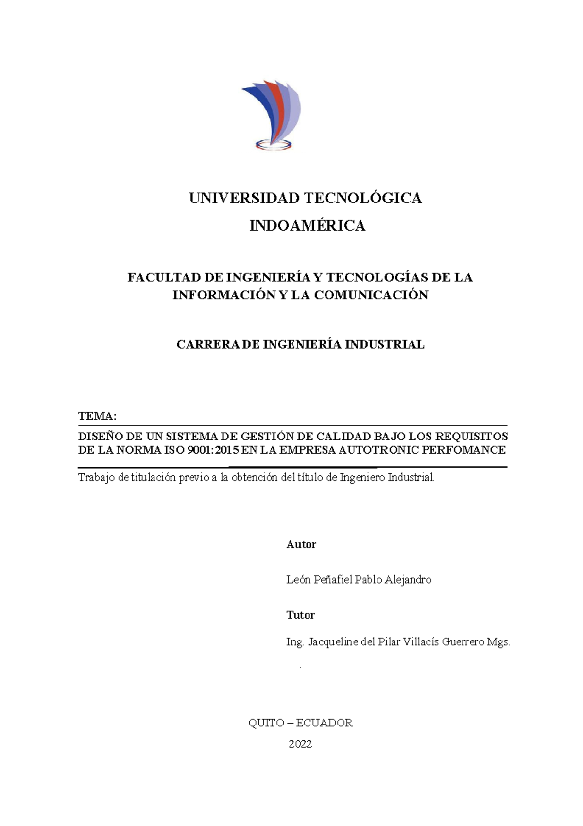 Tesis Finalizada Pablo León - UNIVERSIDAD TECNOLÓGICA INDOAMÉRICA ...