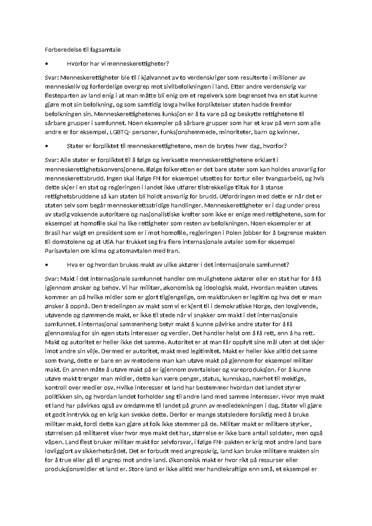 Forberedelse til fagsamtale i samfunnskunnskap- 29.03.23- 1STB ...