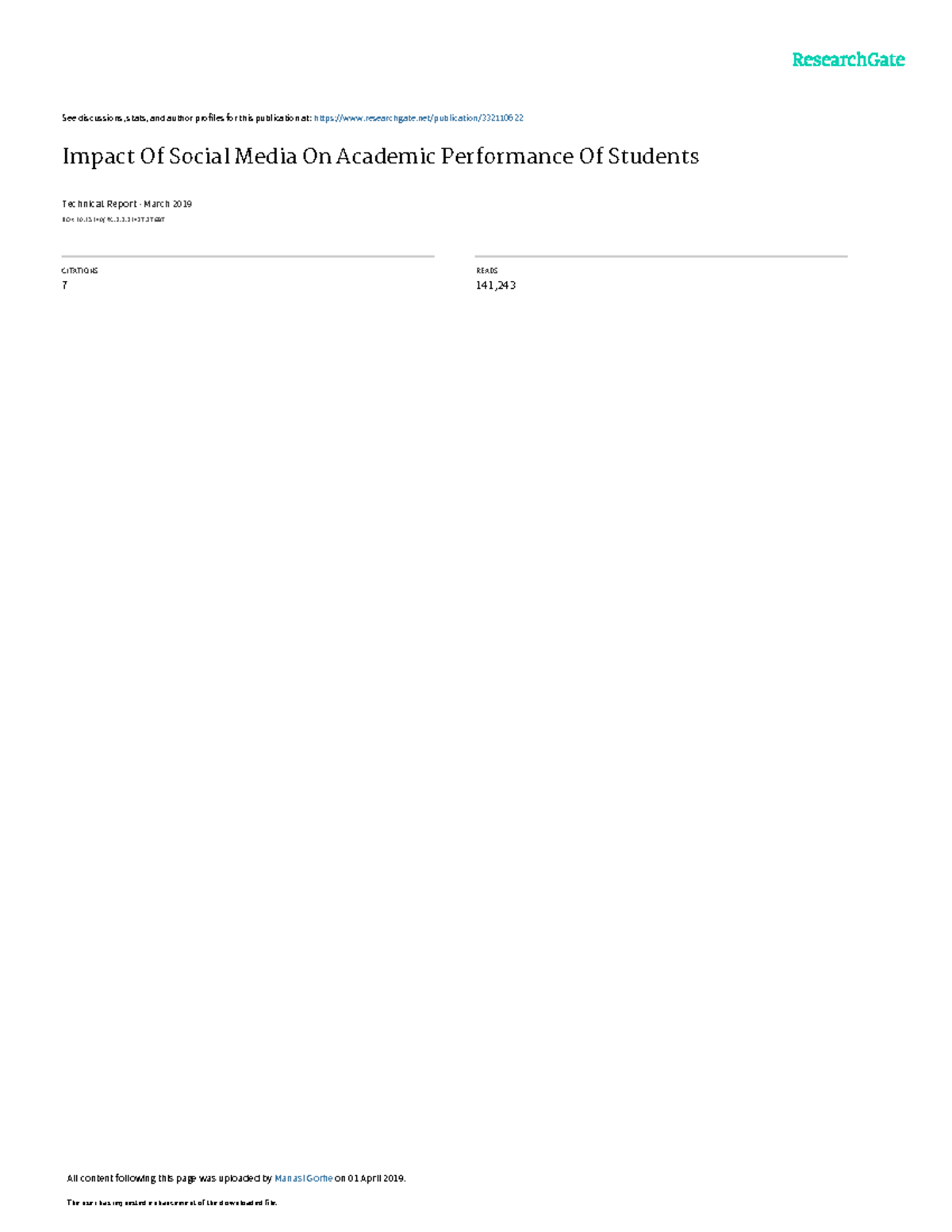 Final Project Social Media As ATool - Shs Stem 12 - Studocu