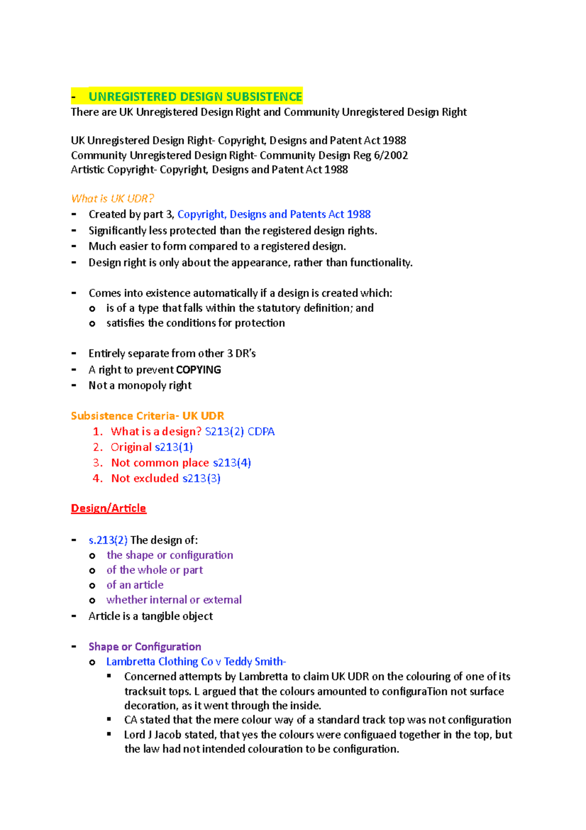 - Unregistered Design Subsistence - UNREGISTERED DESIGN SUBSISTENCE ...