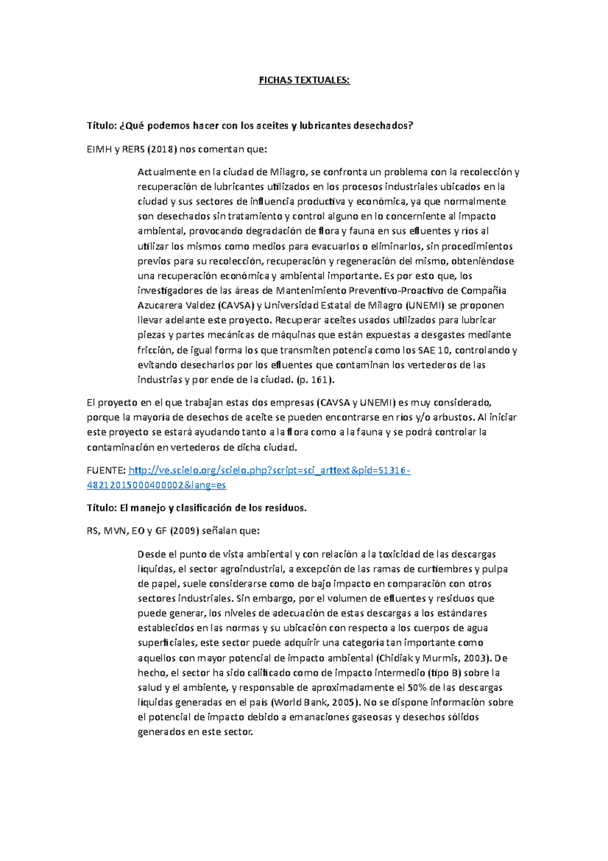 Ejemplos De Fichas Textuales