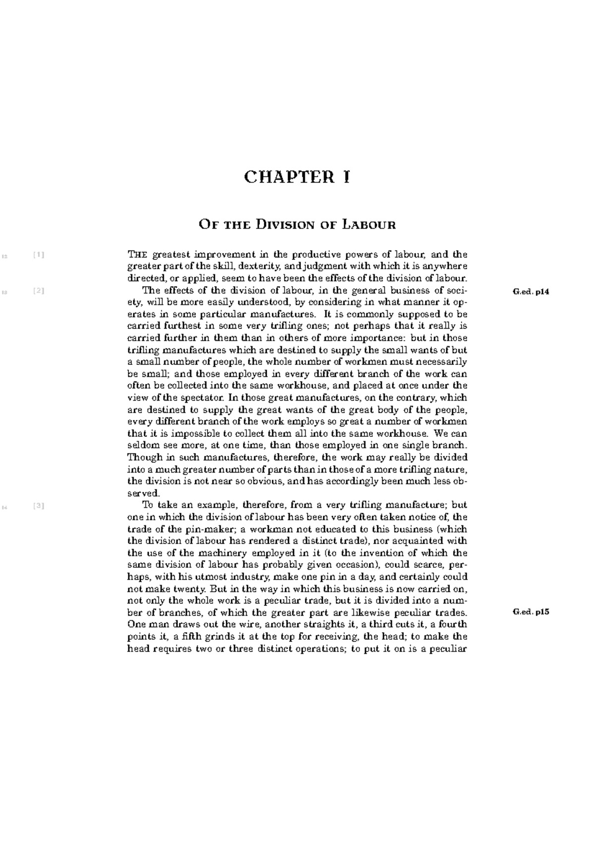 Adam smith - CHAPTER I ####### O￿ ￿￿￿D￿￿￿￿￿￿￿ ￿￿L￿￿￿￿￿ 12 [ 1 ] T HE ...