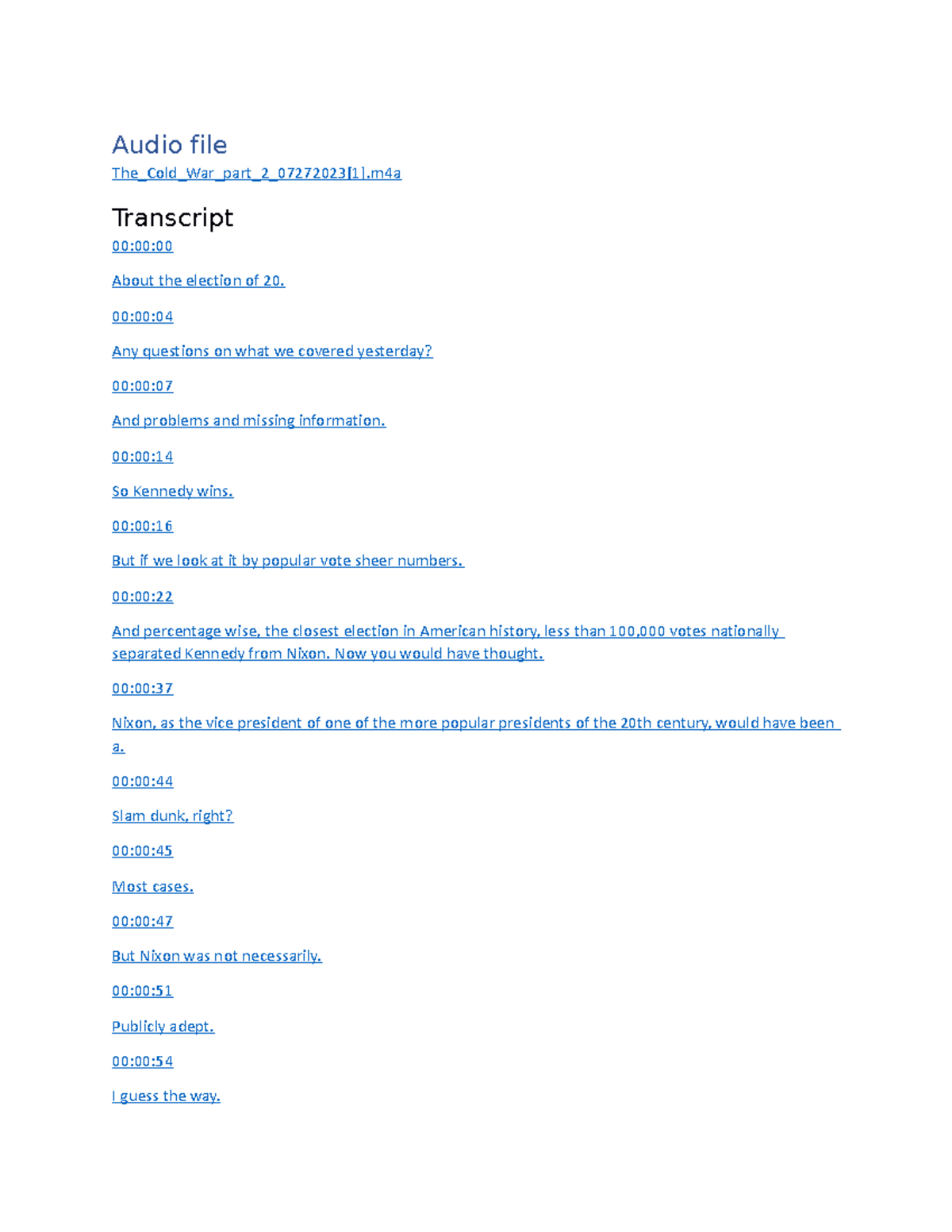 Cold War part 2 - Lecture Notes - Audio file The_Cold_War_part_2 ...