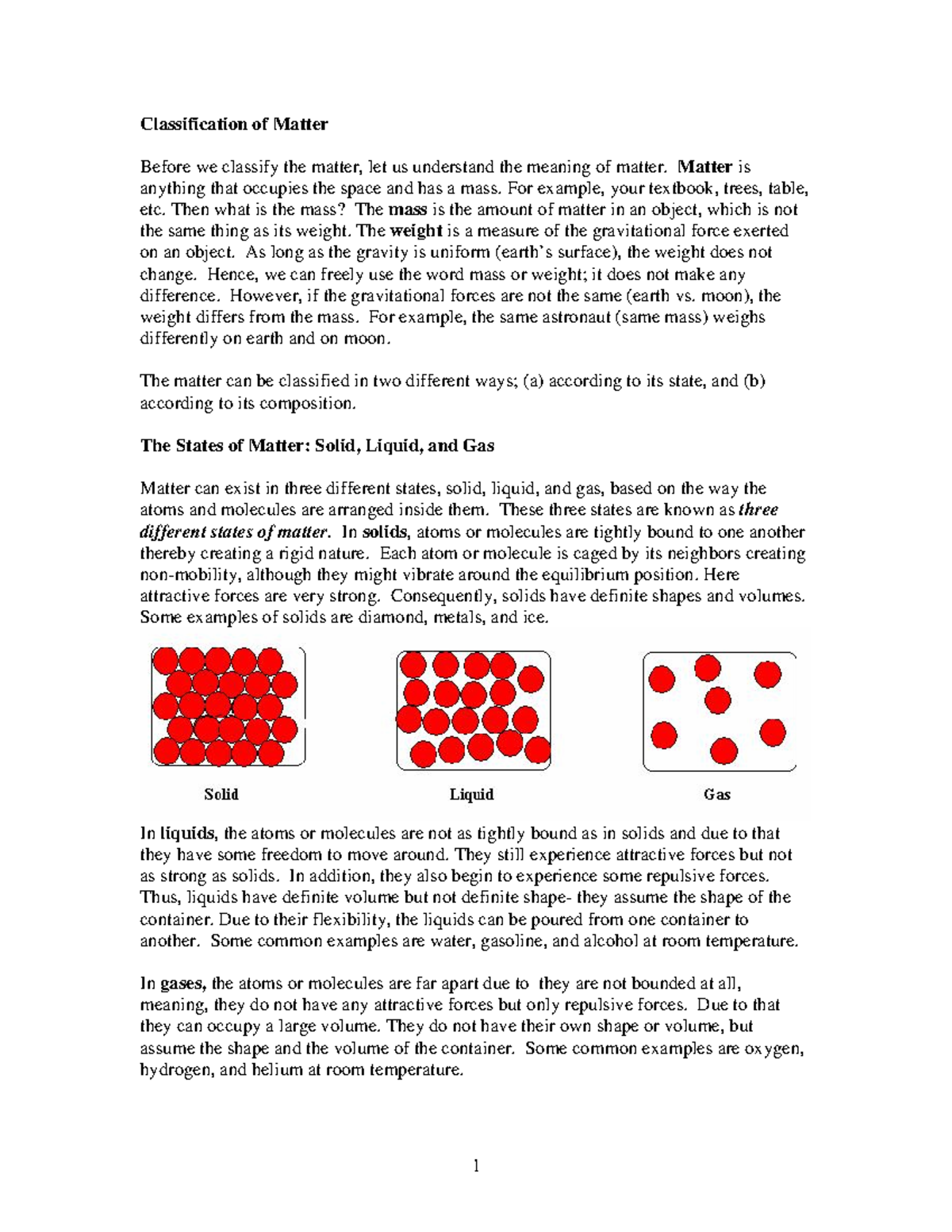 Classification Of Matter - Classification of Matter Before we classify ...