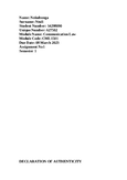 cml1501 - Unisa - communication law - Studocu