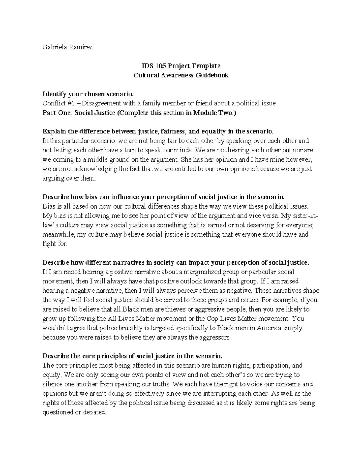 IDS 105 week 3 draft - ids week 3 assignment - Gabriela Ramirez IDS 105 ...