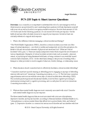 Topic 3 Screening, Assessment, and Treatment Planning - PCN-255 - GCU ...