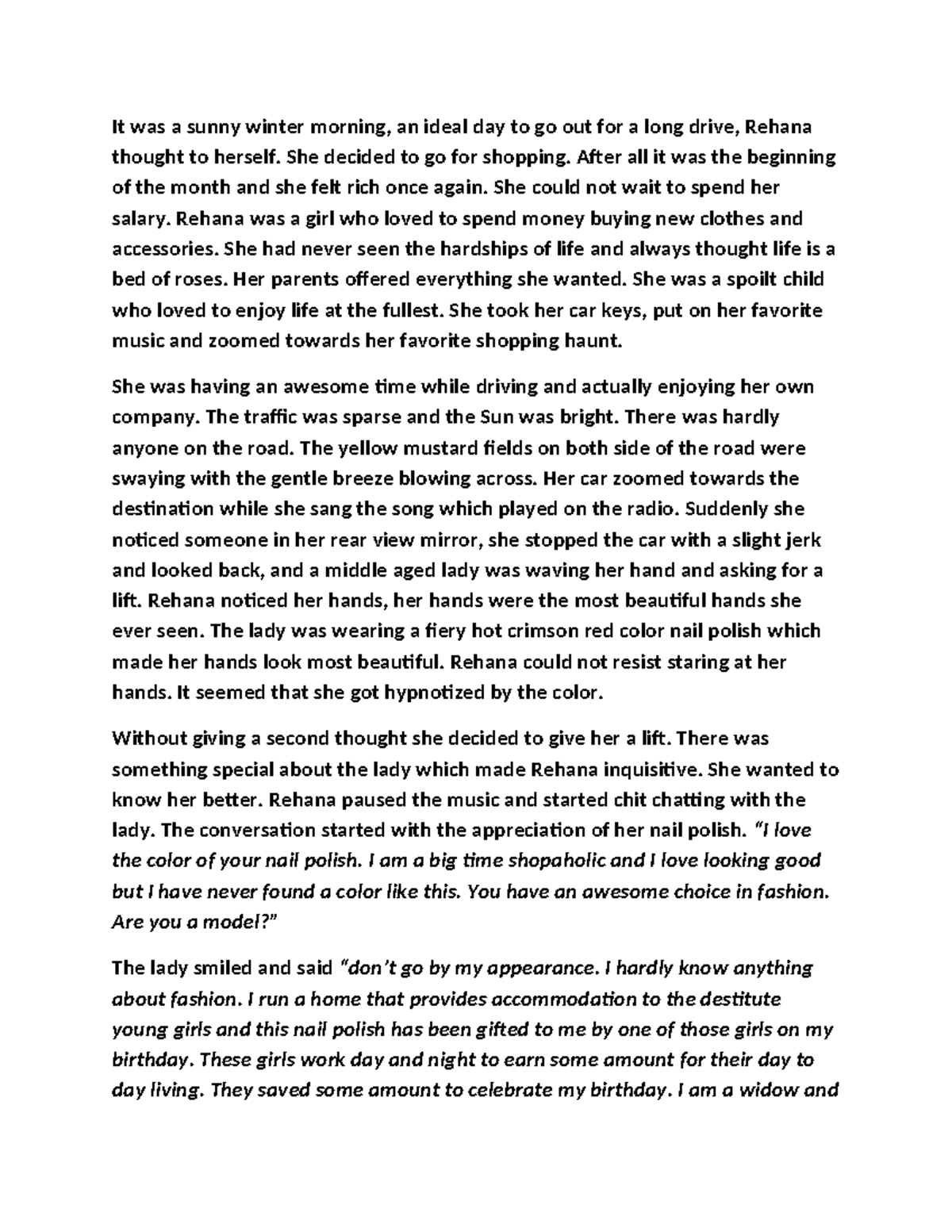 Summer Vacation Essay - It was a sunny winter morning, an ideal day to ...