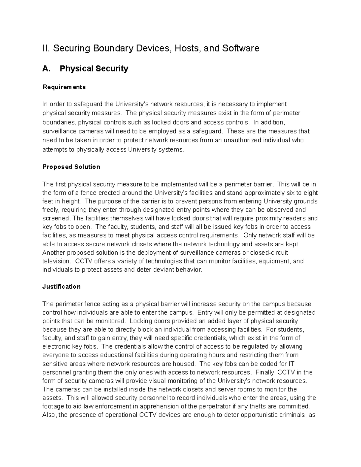 2020 - CMIT 320 - Network Security Proposal Part 2 - II. Securing ...