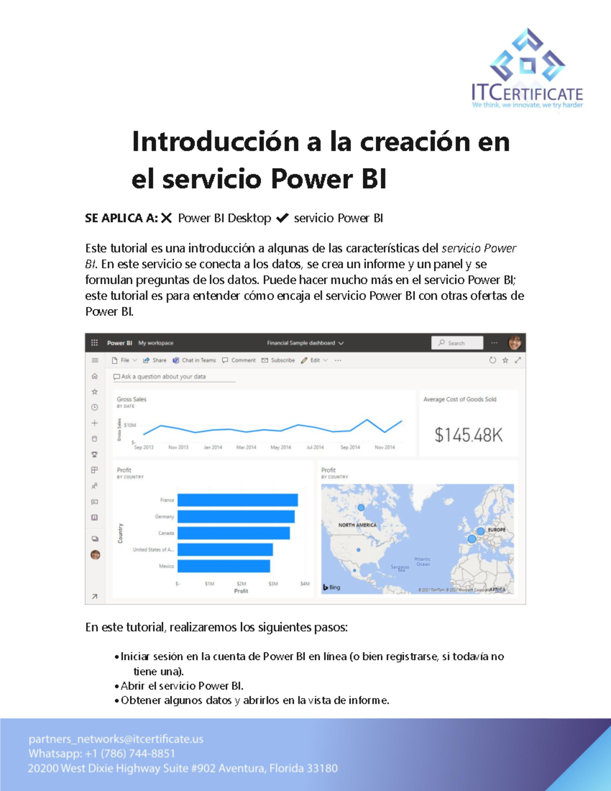 Lab 2 - Introducción a la creación en el servicio Power BI - Introducción a la creación en el ...