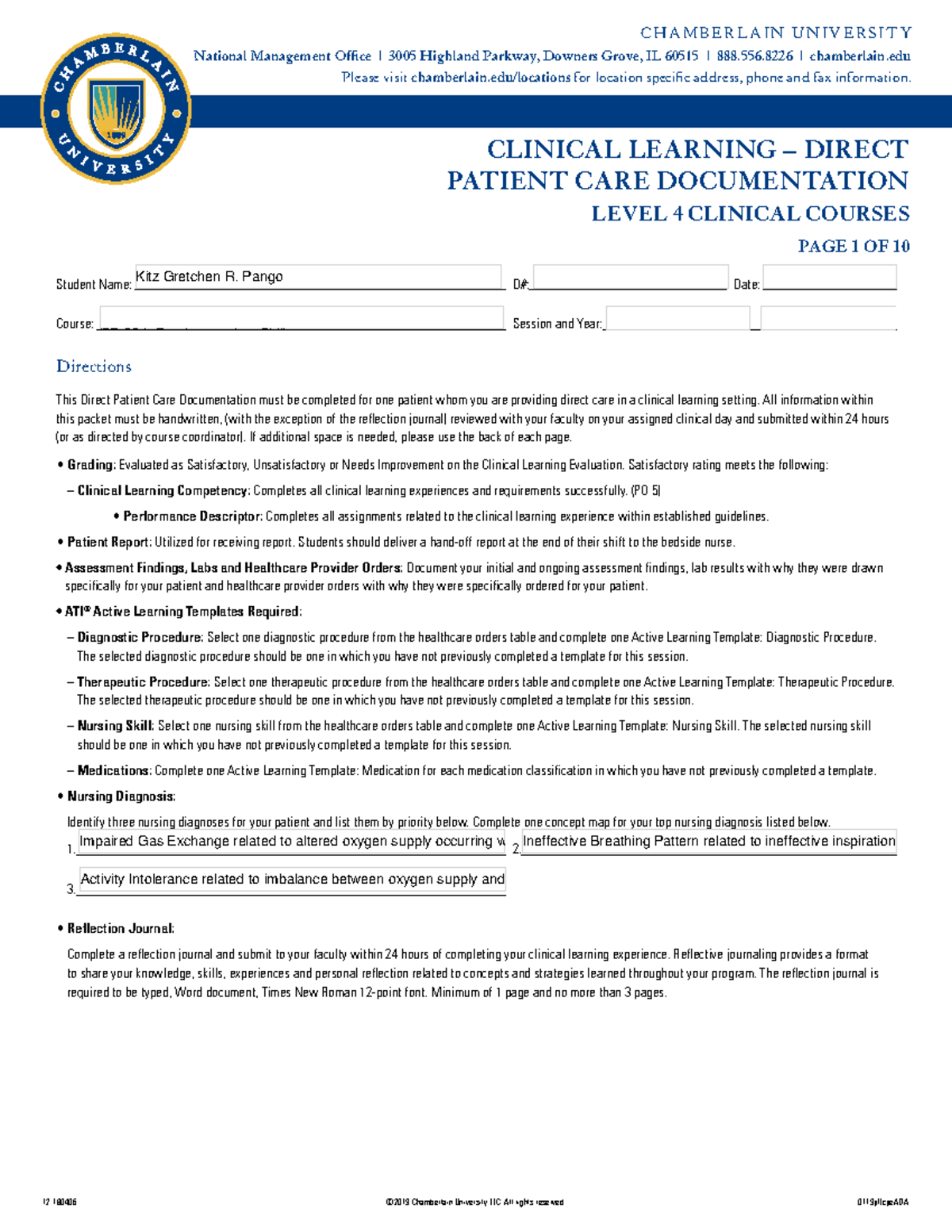 PCD COPD - patient care documentation for COPD patients - CLINICAL ...