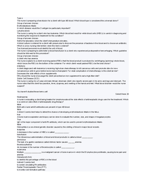 Elsevier Adaptive Quizzing - Quiz performance - Exit Performance Chapter 50 Quiz Due May 18 ...