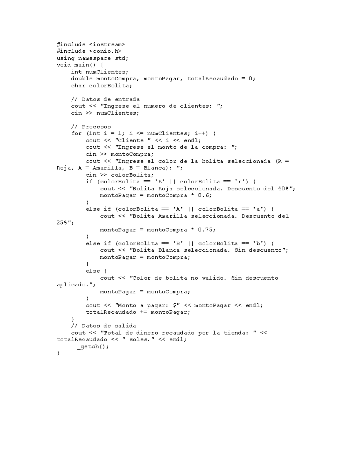 Ejercicio 1 - nada - #include #include using namespace std; void - Studocu