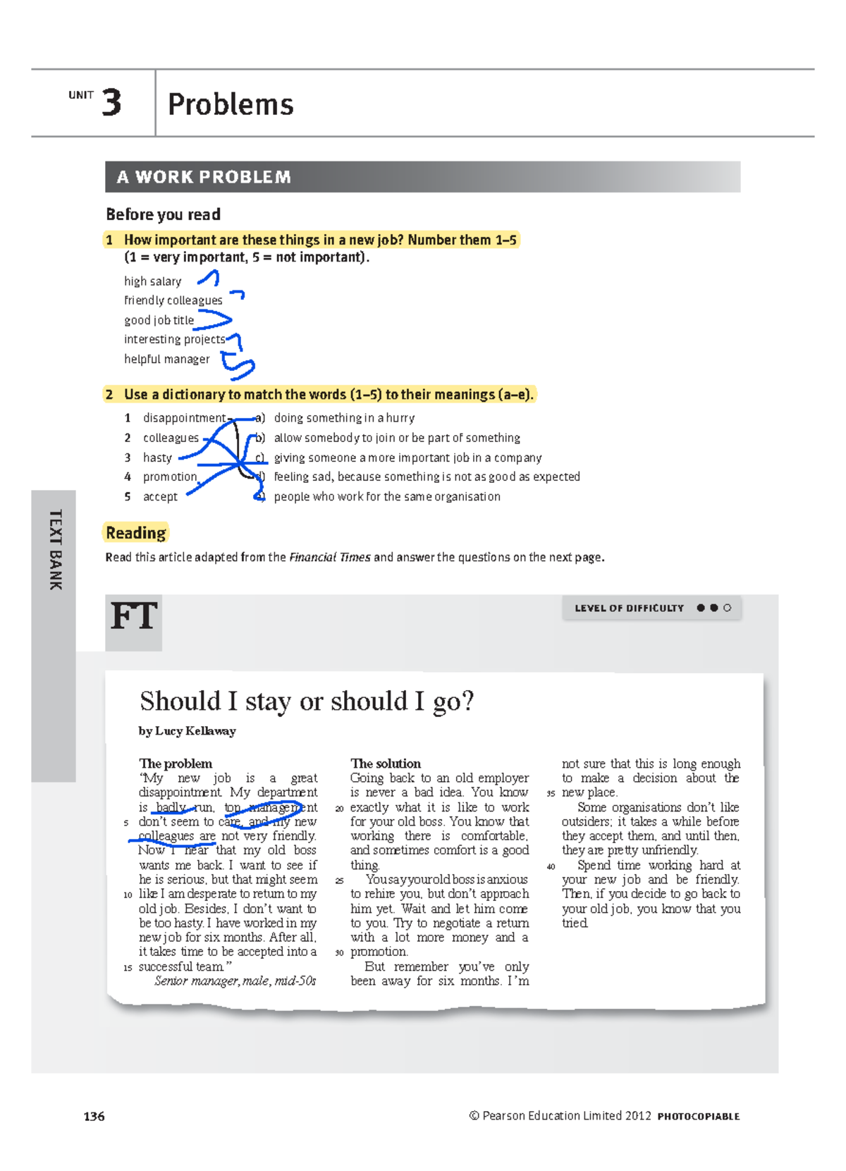 Review Reading - leer - videoconferencing 136 © Pearson Education ...