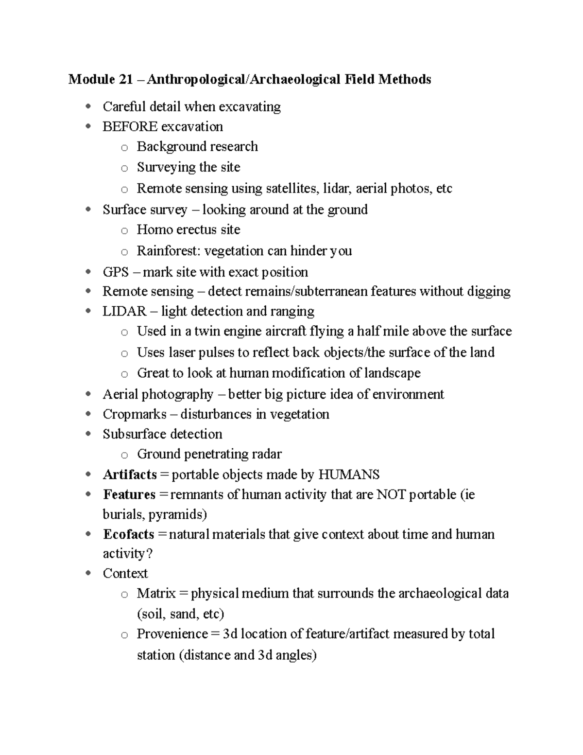 Big Bang to Humankind - Anthropology notes - Module 21 ...