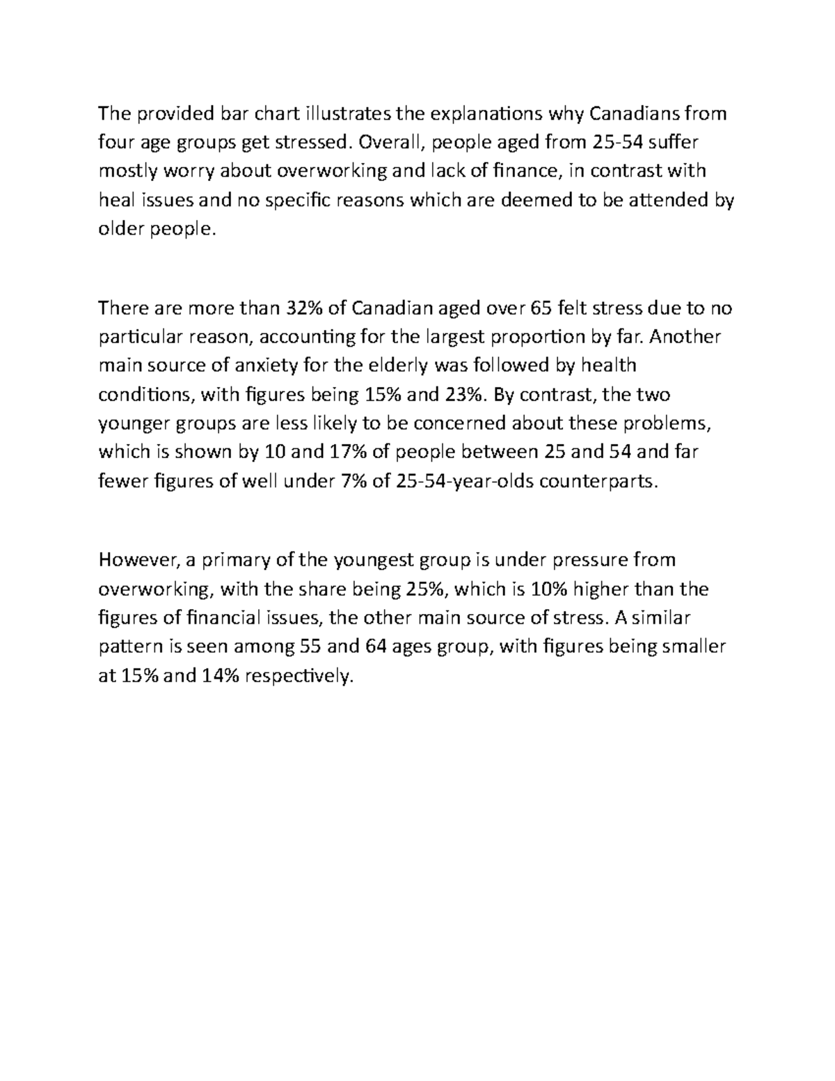 Task 1 - Static - EX 2 - Practice IELTS - The provided bar chart ...