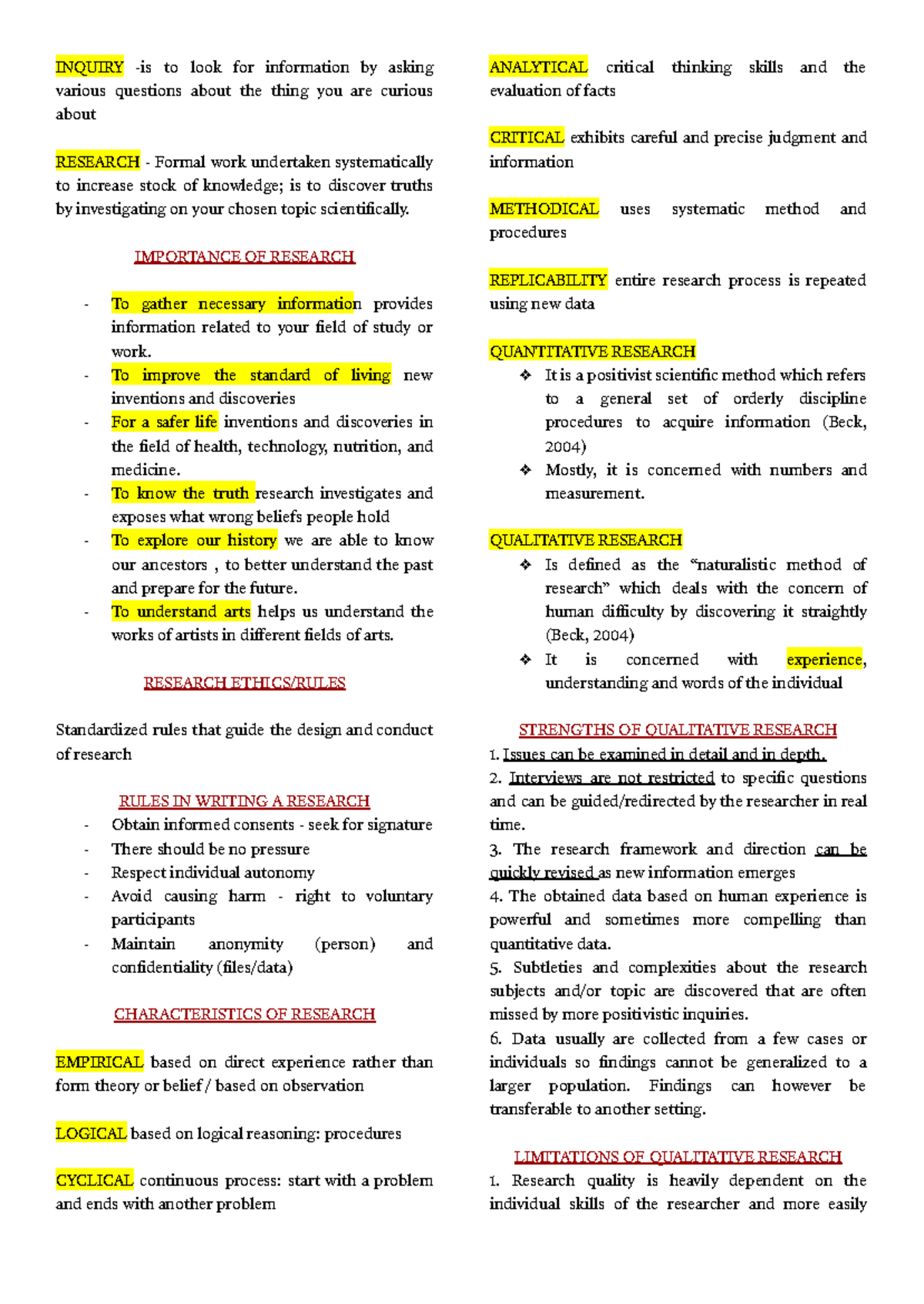 3RD - PR 1 - EUNA - PR 1 - INQUIRY -is to look for information by asking various questions about ...
