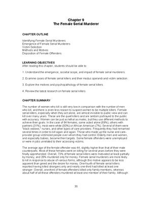 Criminal Profiling Outline - Serial Killers Criminal Profiling “If you ...