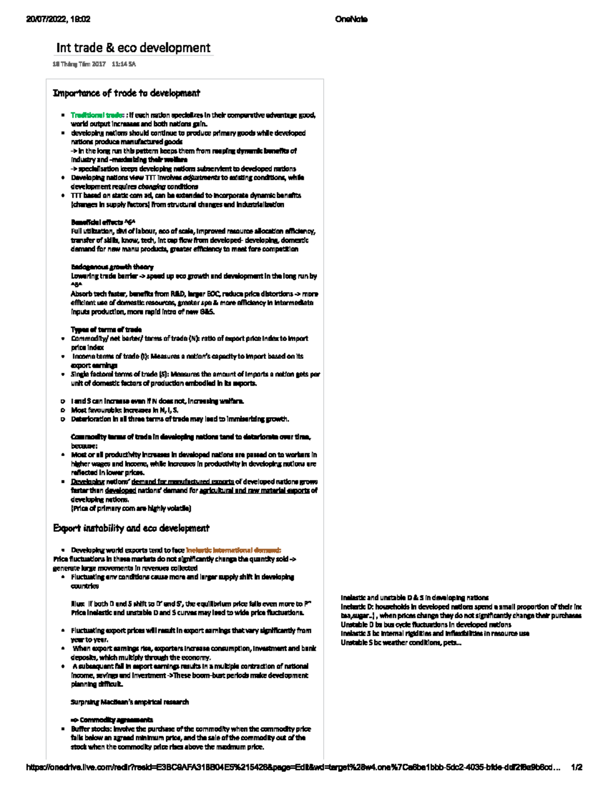 ECON216 WEEK 4 International Trade and Economic development - Lecture ...