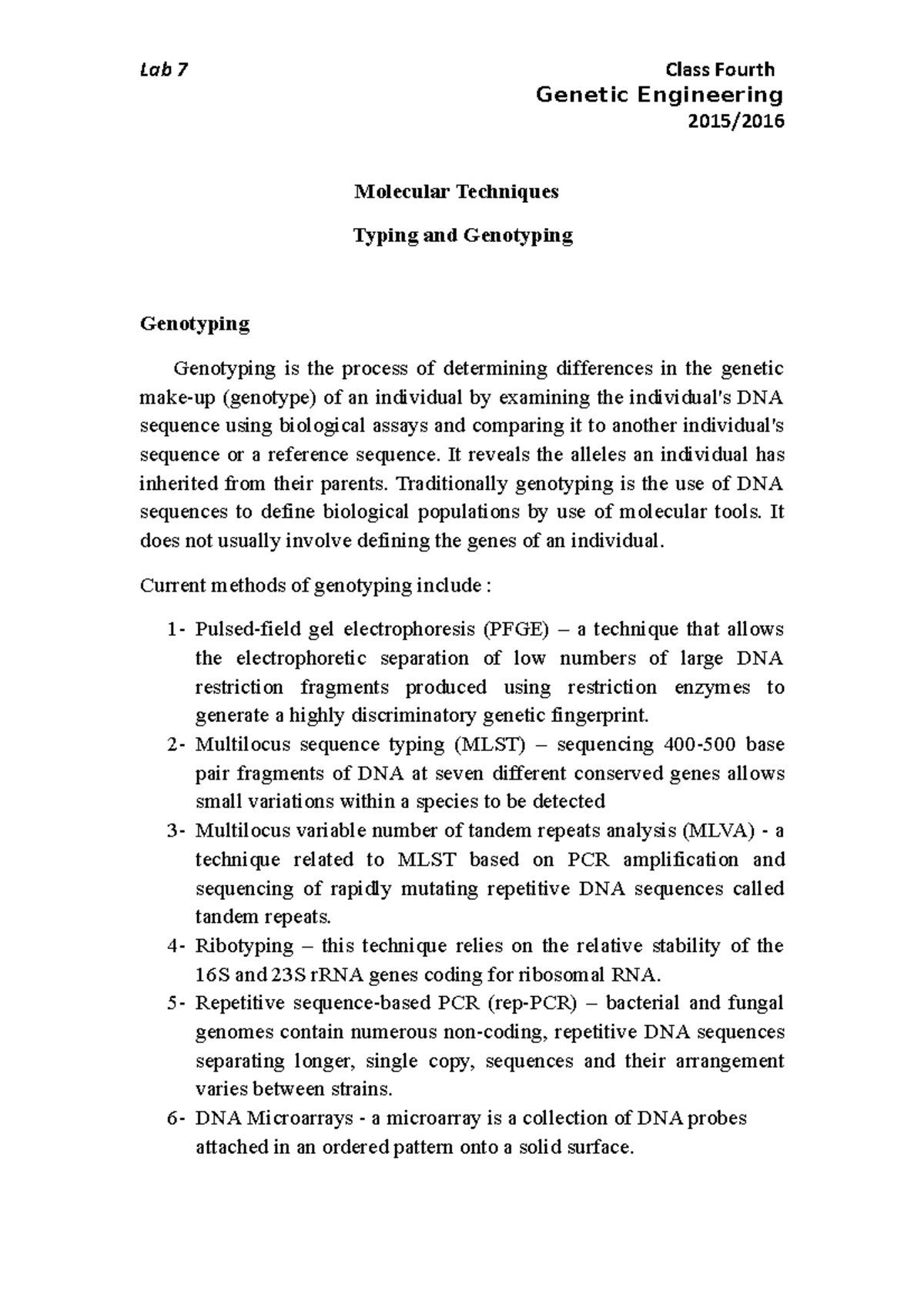 Bacterial transformation - Genetic Engineering 2015/ Molecular ...