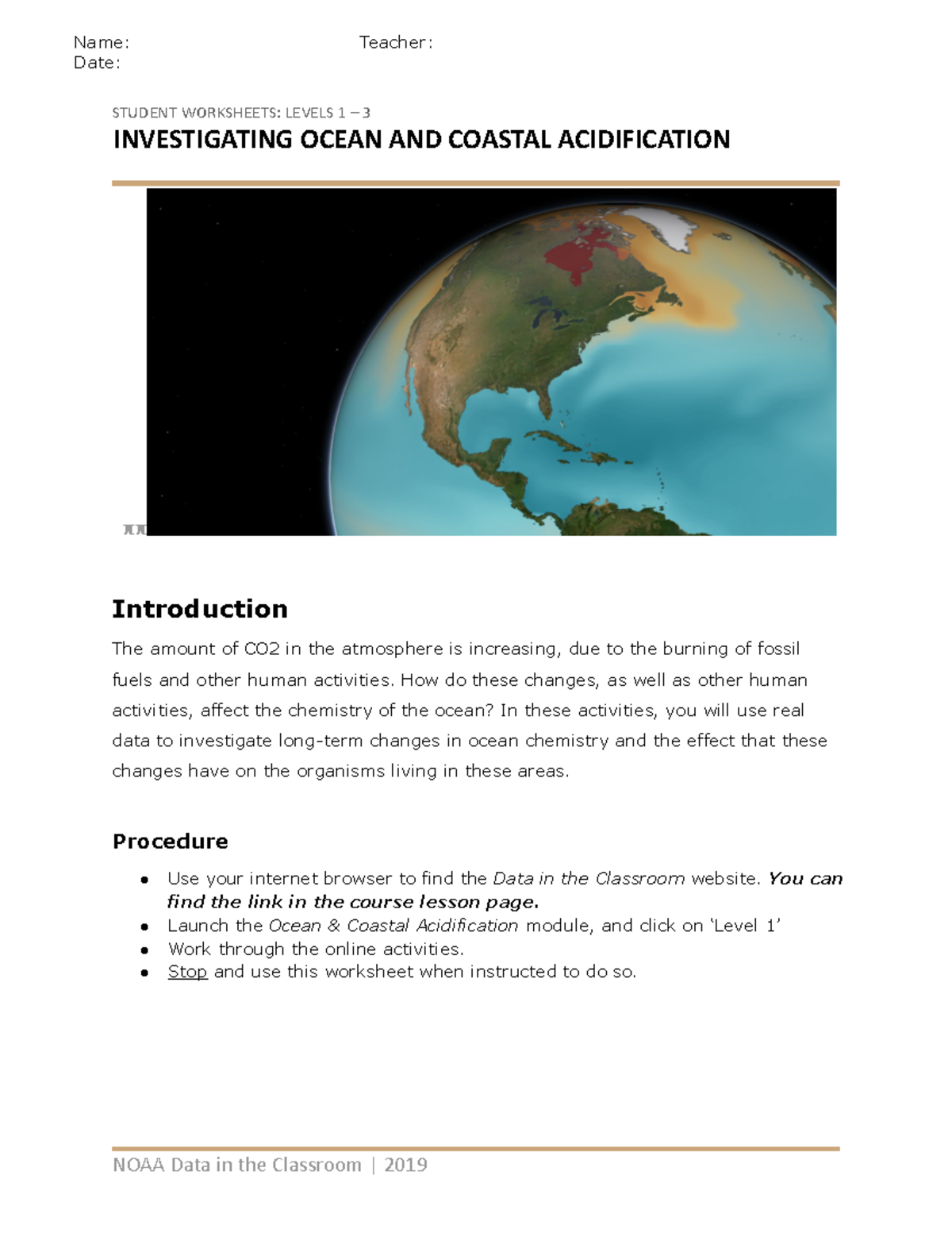 5.4 Data Dive - coursework - data dive - STUDENT WORKSHEETS: LEVELS 1 ...