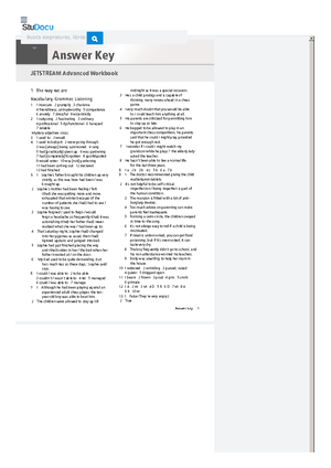 American Jetstream Pre Intermediate Teacher Book - 6 6 Unit 11Contents VOCABULARY GRAMMAR ...