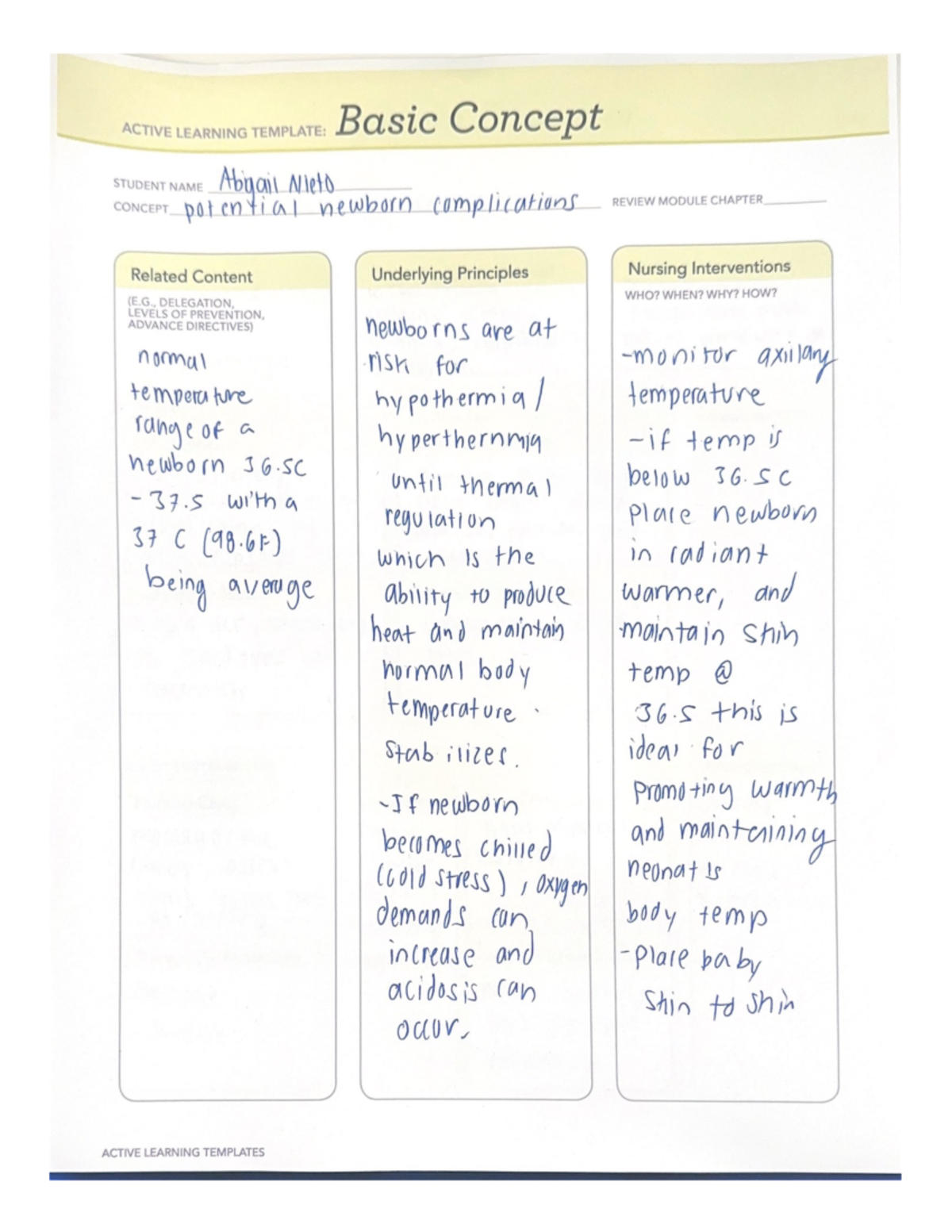 Active Learning Template - ACTIVE LEARNING TEMPLATE: Basic Concept ...