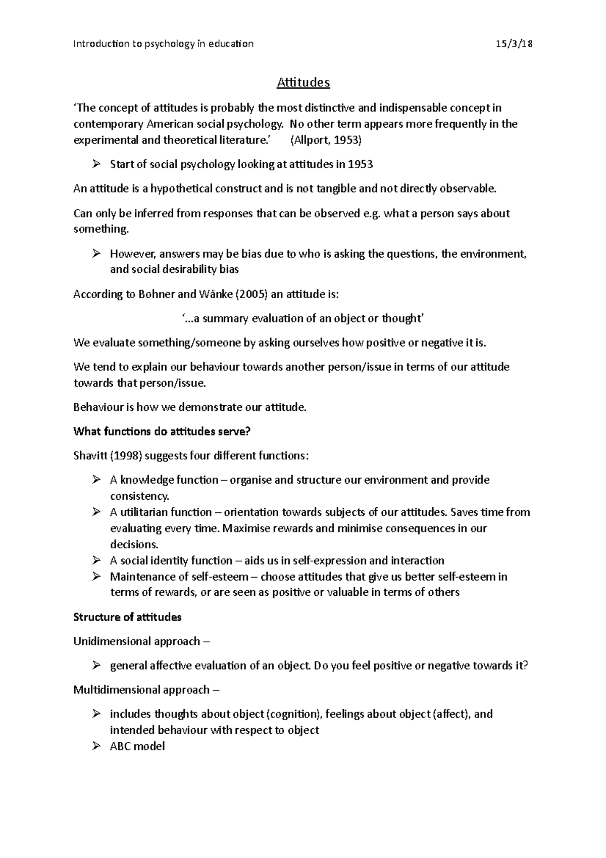 Unit 4 social psychology - Lecture 4 - Introduction to psychology in ...