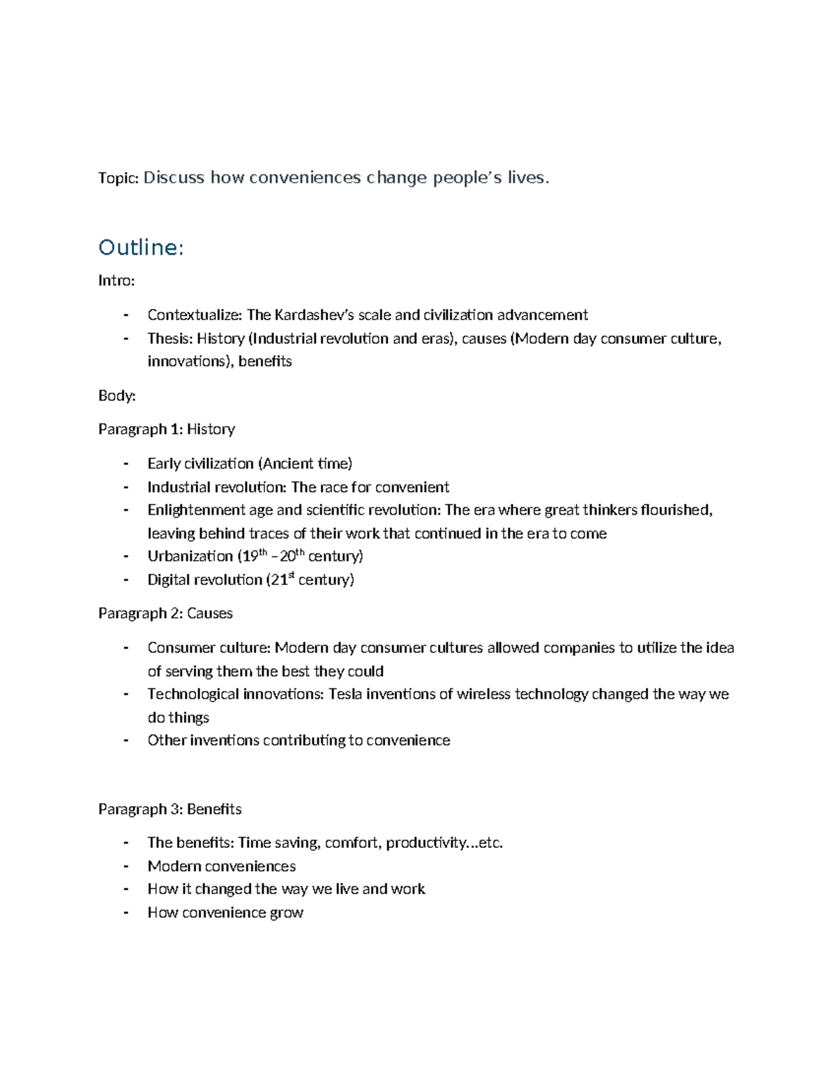 Homework March 22 - Just an Essay practice writing with outlines ...