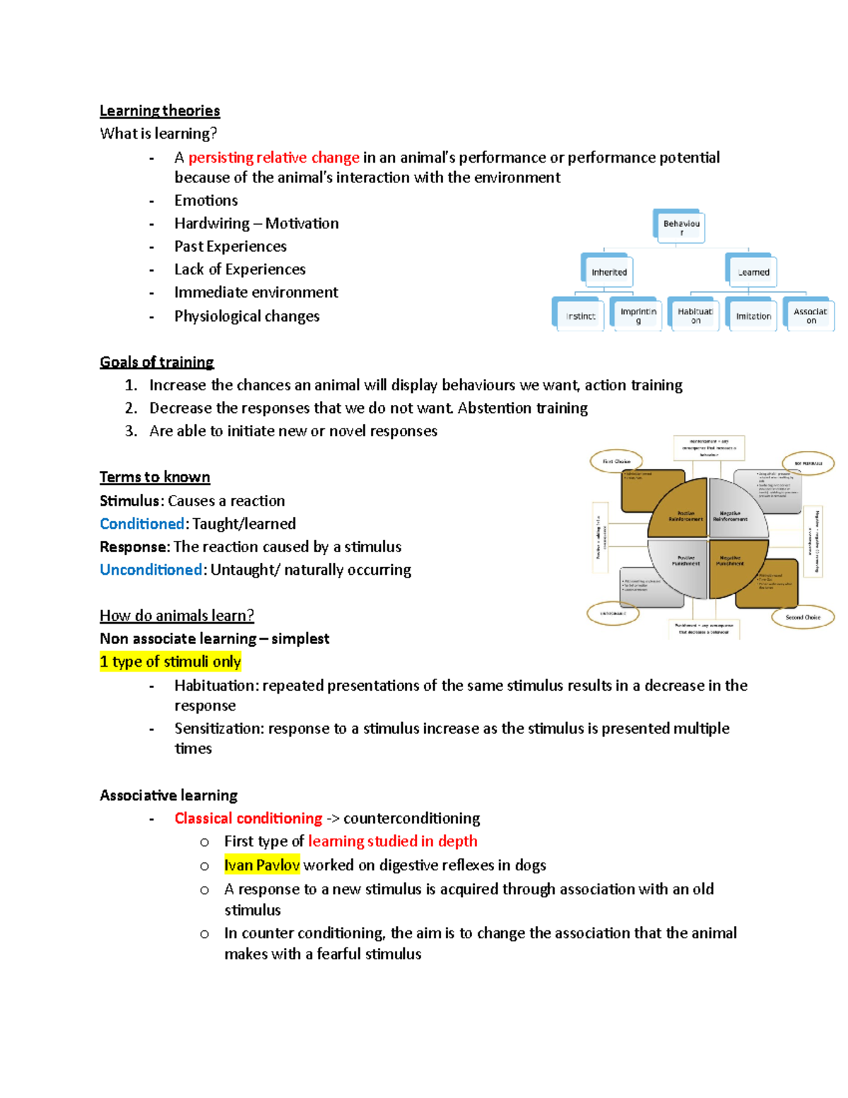Week 8 - L5 - How does animal learn? Different type of learning method ...
