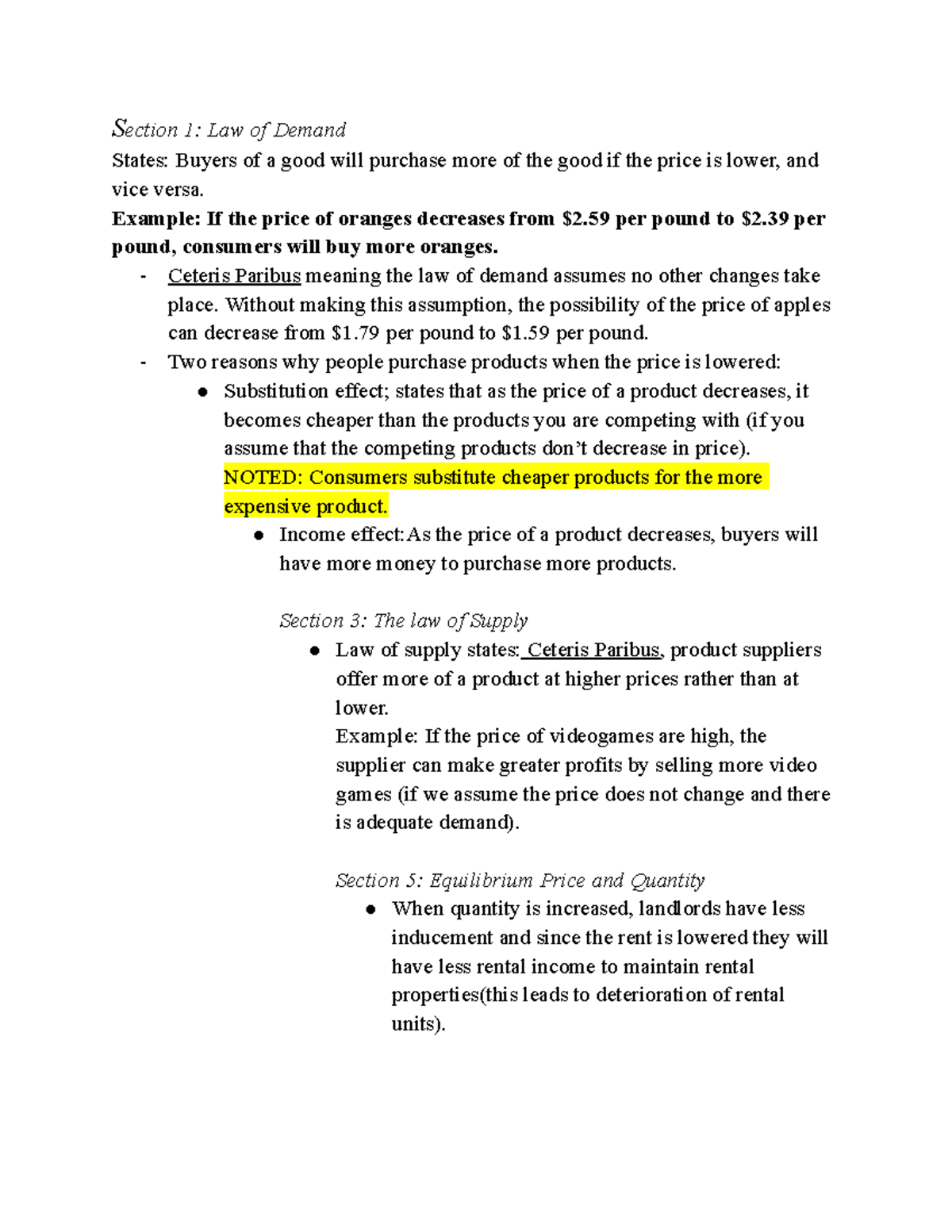 Unit 2 Econ notes-Micro - ECON 102 - HCC - Studocu