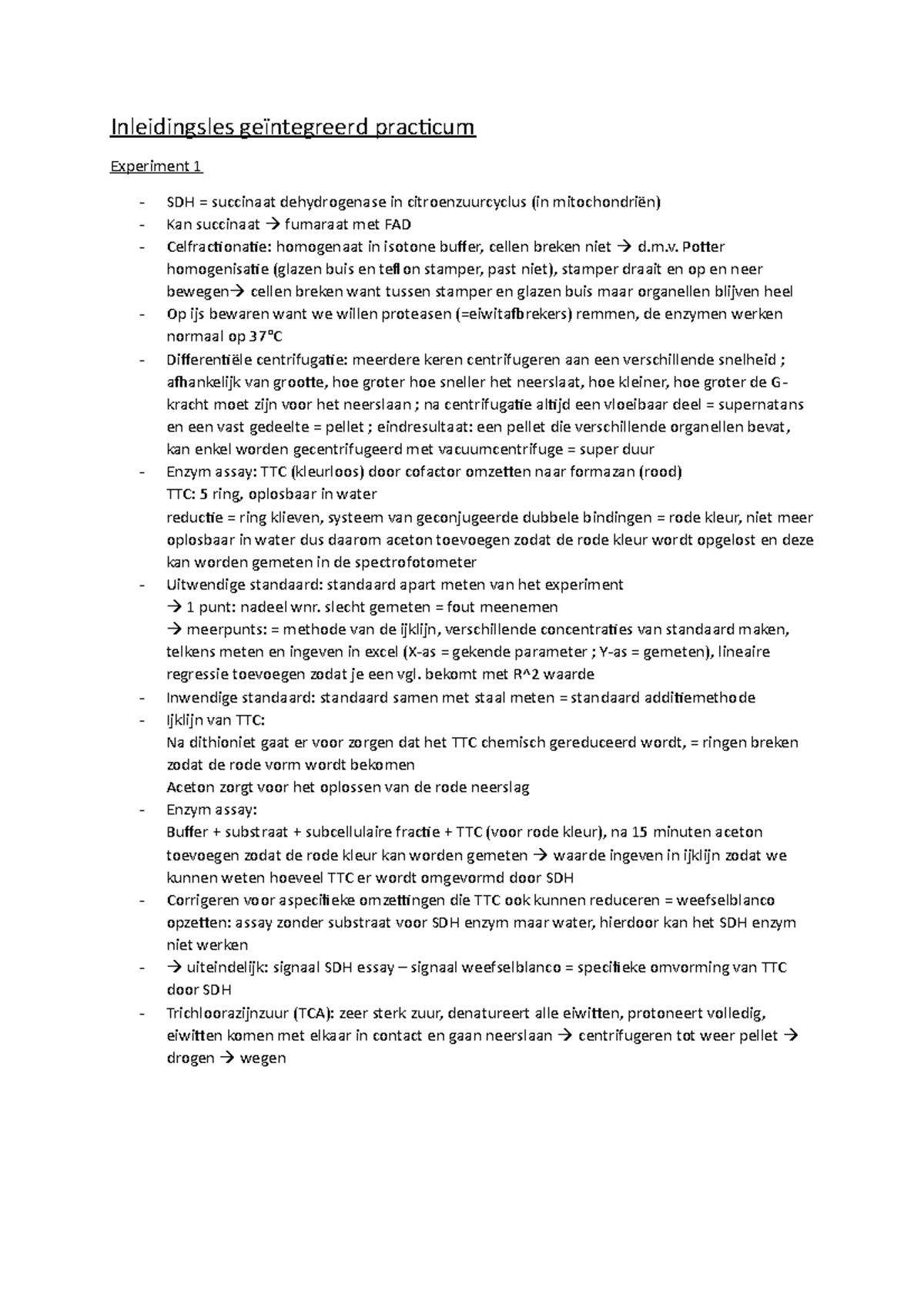Inleidingsles geïntegreerd practicum - Inleidingsles geïntegreerd ...