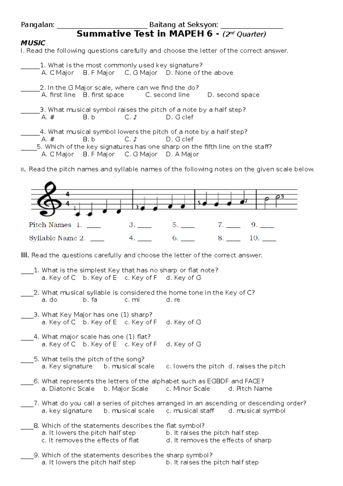 ST Mapeh 6 Q2 - this is a copy document-permission to post - Pangalan