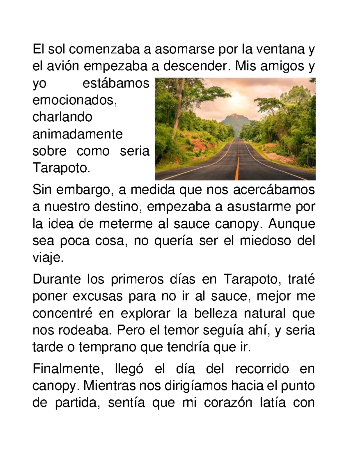 Storytelling Superando el Miedo - El sol comenzaba a asomarse por la ...