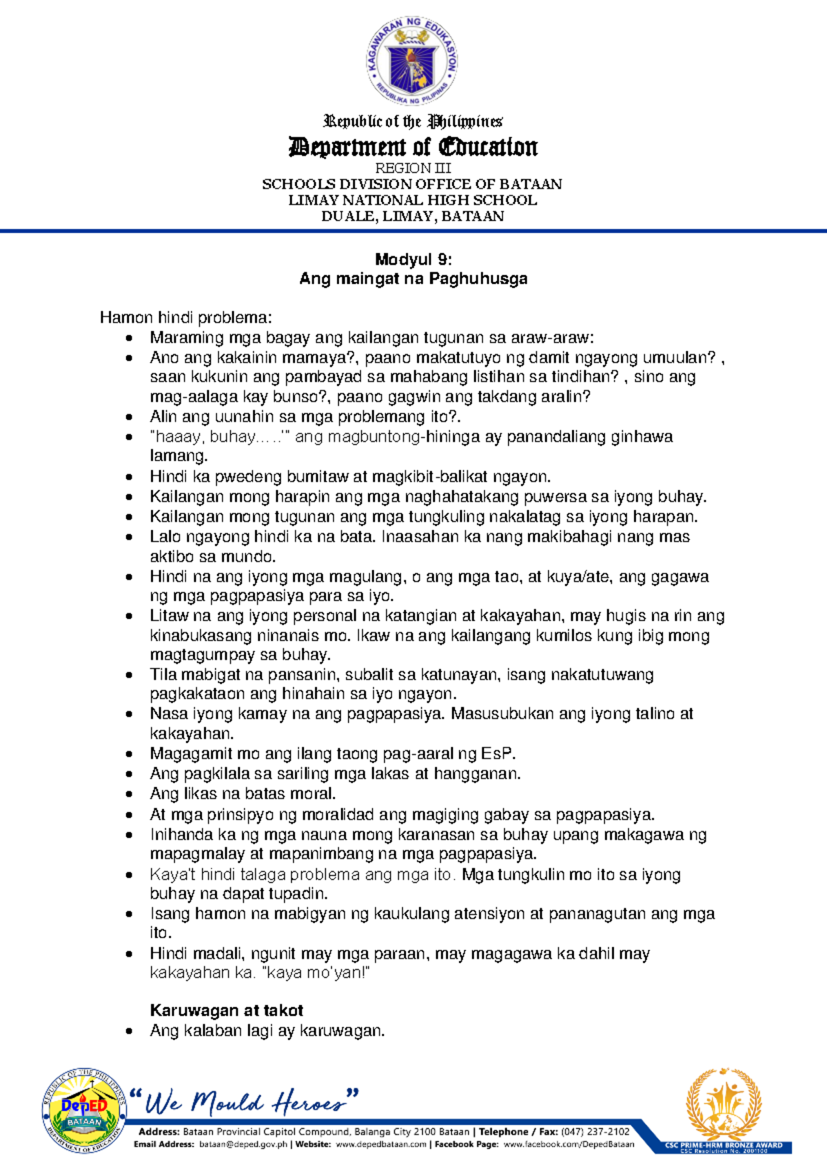 Es P-Reviewer-3rd - Department of Education REGION III SCHOOLS DIVISION ...
