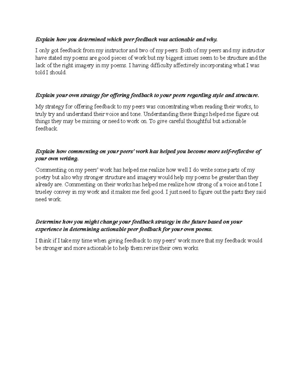 6-2 Journal -Feedback Reflection - Explain how you determined which ...