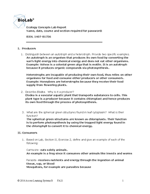 Bio Lab 3 Animal Tissues - BioLab 3 Animal Tissues Lab Report Name ...