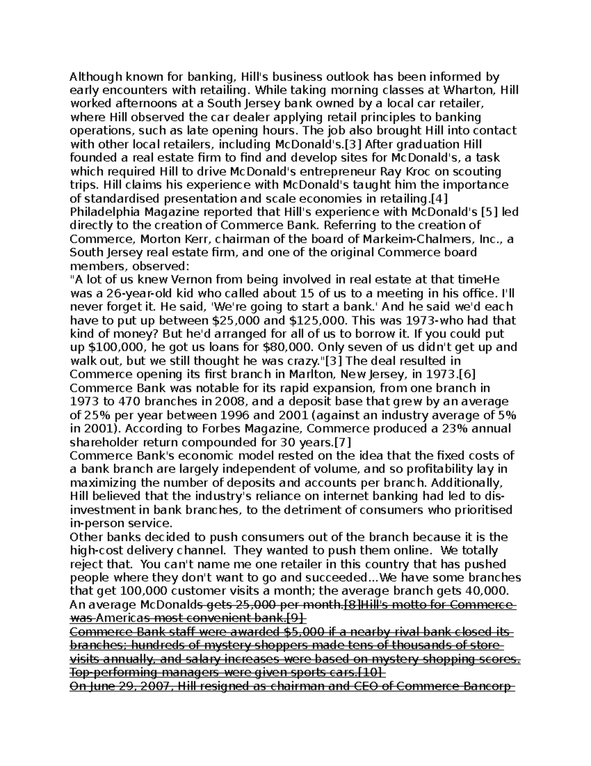Beeline 18 - rtyu - Although known for banking, Hill's business outlook ...
