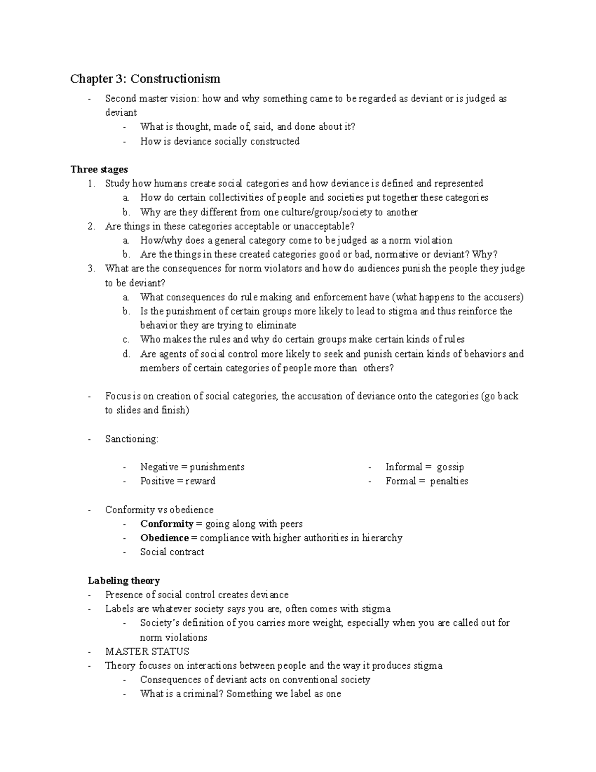 CH 3 - Dr Powers - Chapter 3: Constructionism Second master vision: how and why something came ...