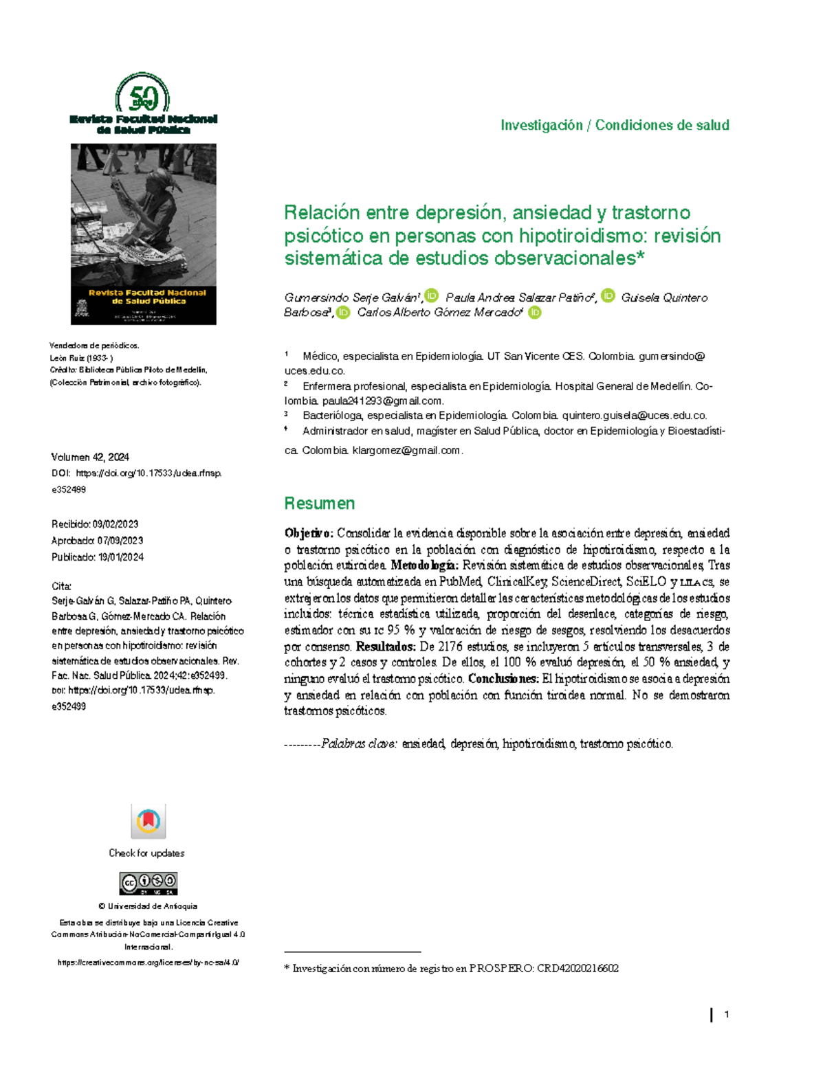 352499 ajustado - Apuntes - 1 Relación entre depresión, ansiedad y ...