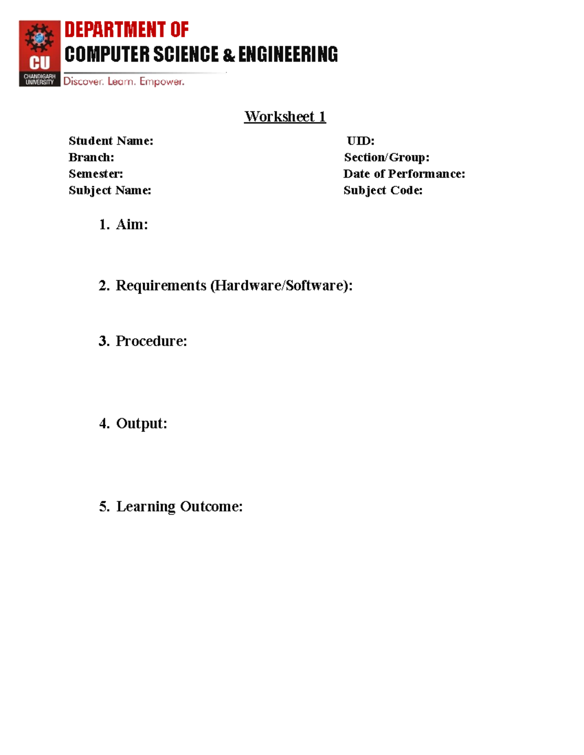 Python Worksheet Template Lab - Be-Cse - DEPARTMENT OF COMPUTER SCIENCE ...