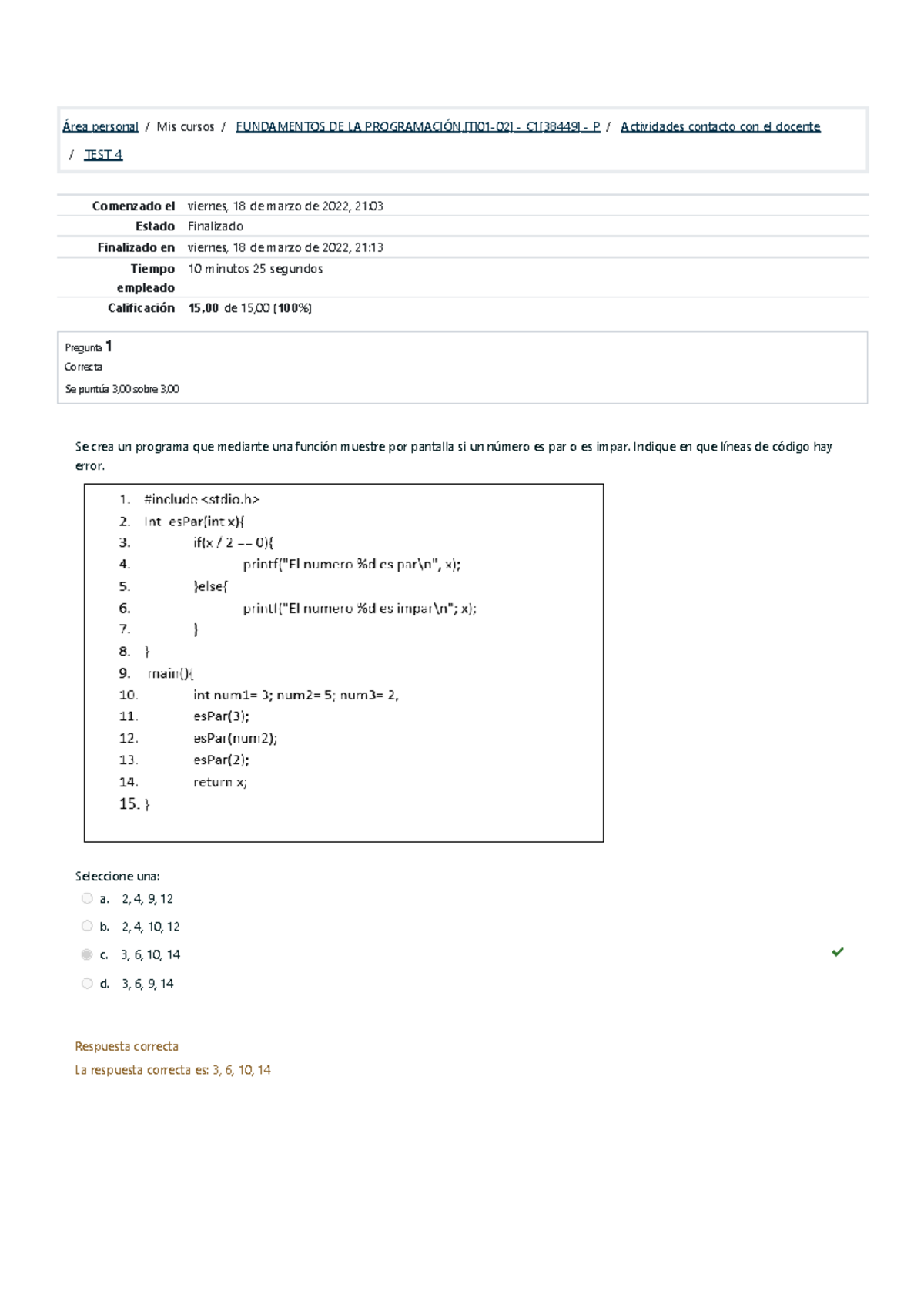 EXAM 2P Programacion - dexa n - Área personal / Mis cursos / FUNDAMENTOS DE LA - Studocu