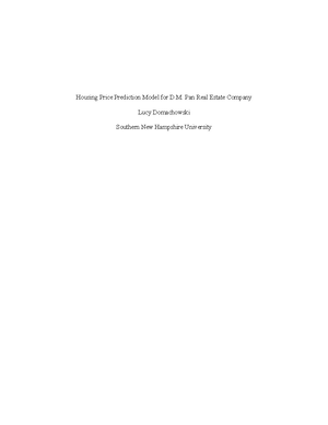 MAT 240 Project Two - Report: Regional vs. National Housing Price ...