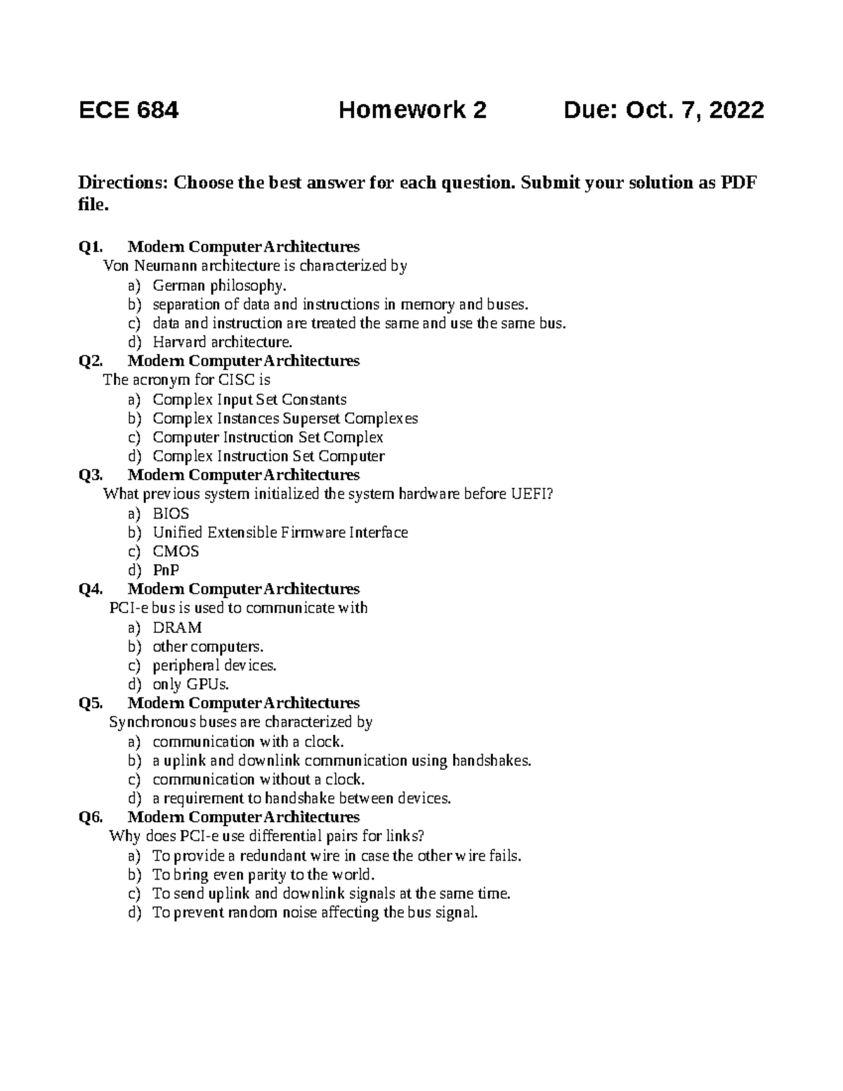 HW 2 - homework questions - ECE 684 Homework 2 Due: Oct. 7, 2022 ...