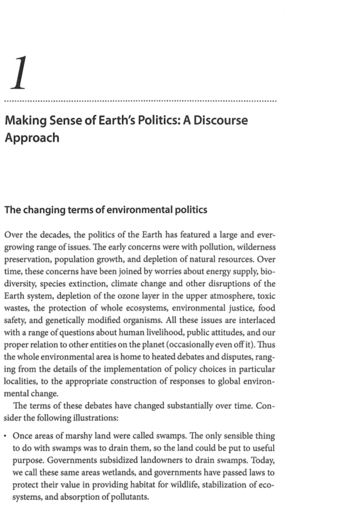 Dryzek Environmental Discourse 1 - Envs 195 - Studocu