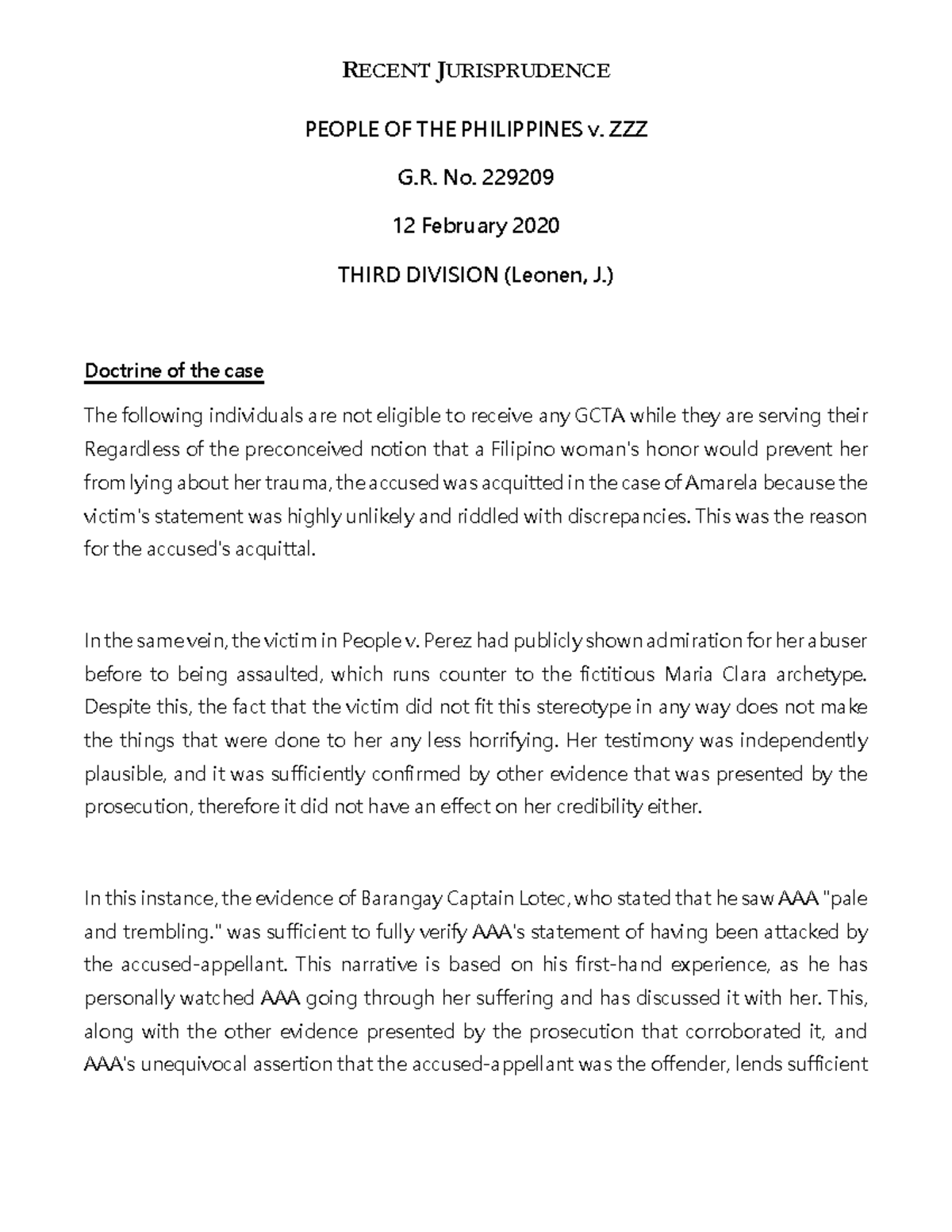 Obligations and Contracts Case digest 26 - PEOPLE OF THE PHILIPPINES v ...